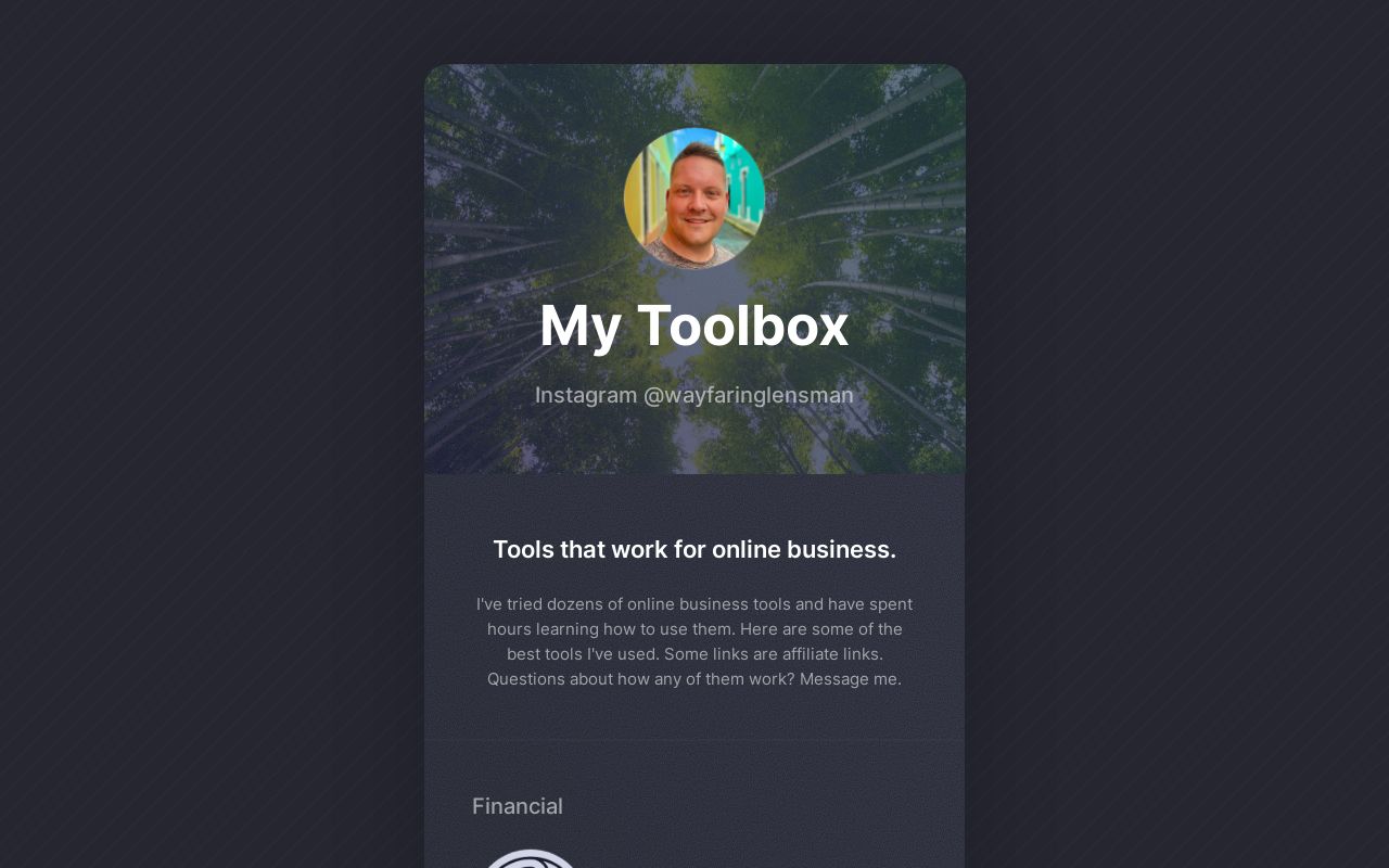 Joe Yoder | My Toolbox